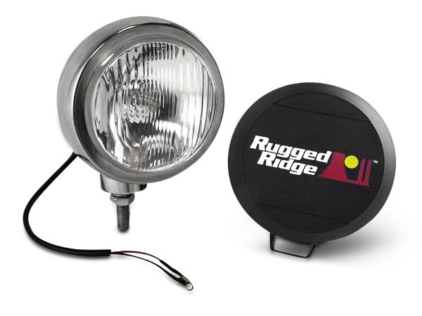 Rugged Ridge Sierra 1500 6-Inch Round HID Off-Road Fog Light with ...
