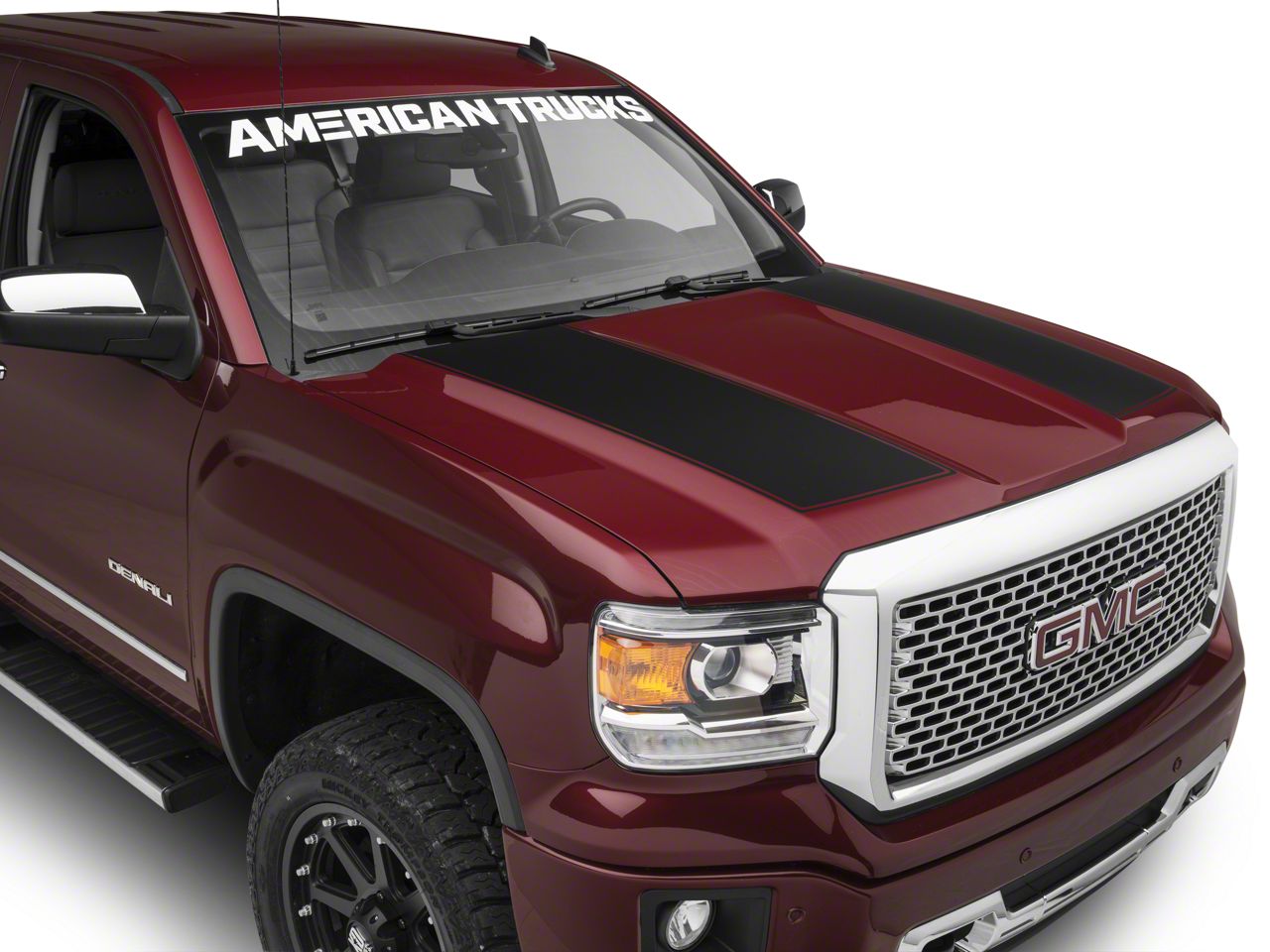 Sierra Matte Black Hood Decal (14-18 Sierra 1500)