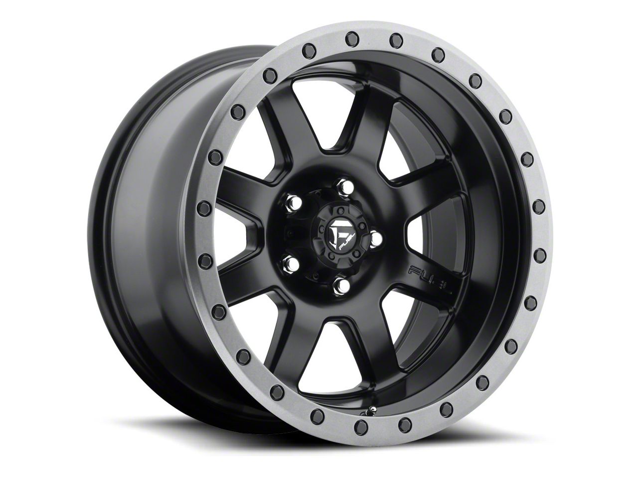 Fuel Wheels Sierra Trophy Matte Black 6-Lug Wheel - 18x10; -12mm Offset ...