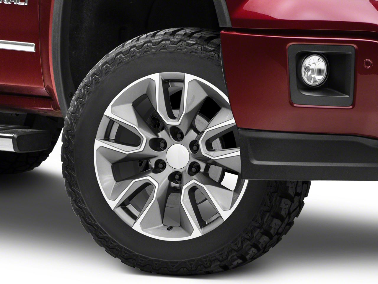 Sierra 1500 RST Style Gunmetal Machined 6-Lug Wheel; 20x9; 28mm Offset ...