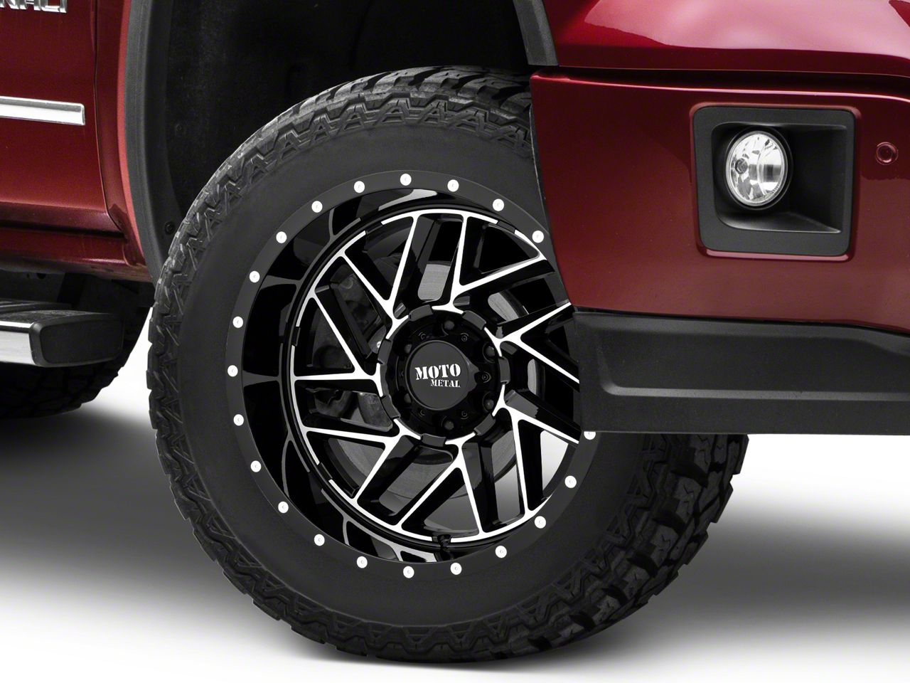Moto Metal Sierra 1500 MO985 Breakout Gloss Black Machined 6-Lug Wheel ...