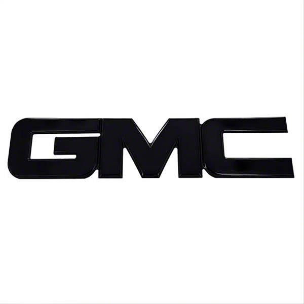 Sierra 1500 GMC Tailgate Emblem; Black (14-16 Sierra 1500)
