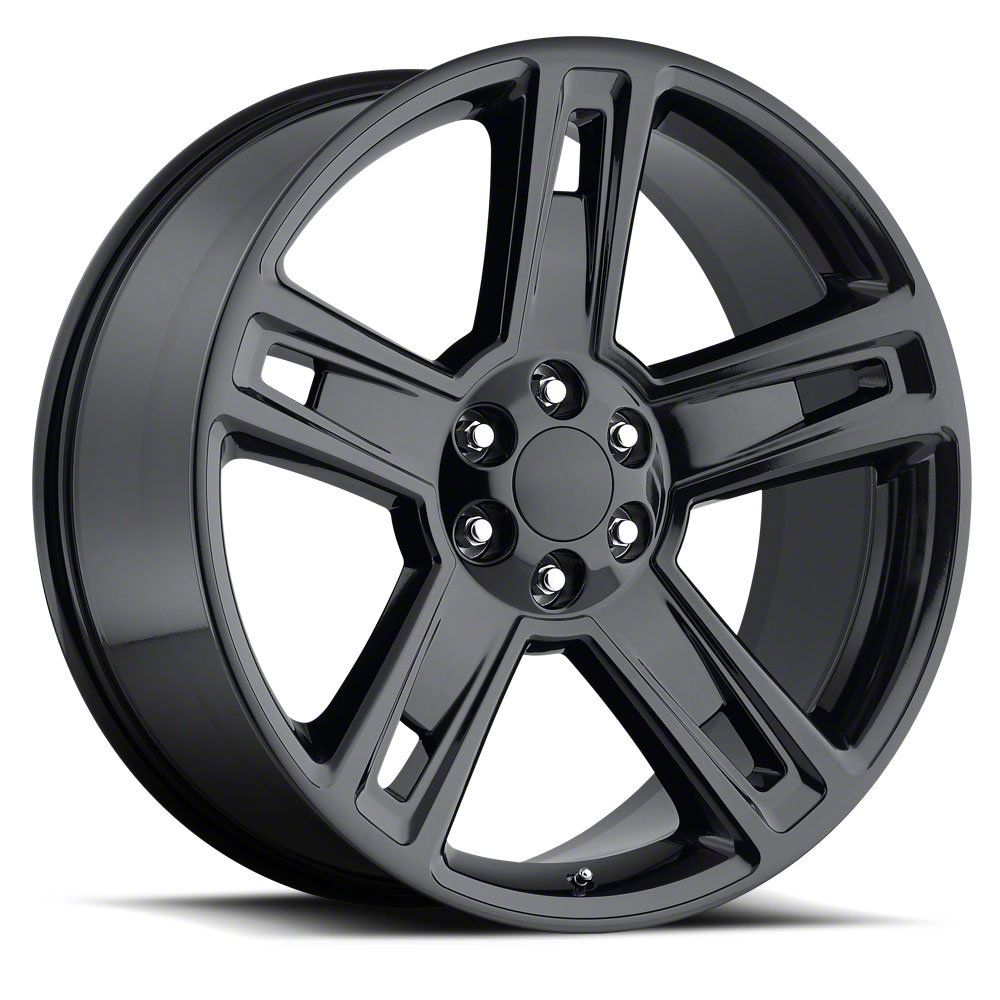 Silverado 1500 Silverado Replica Gloss Black 6-Lug Wheel; 22x9; 24mm ...