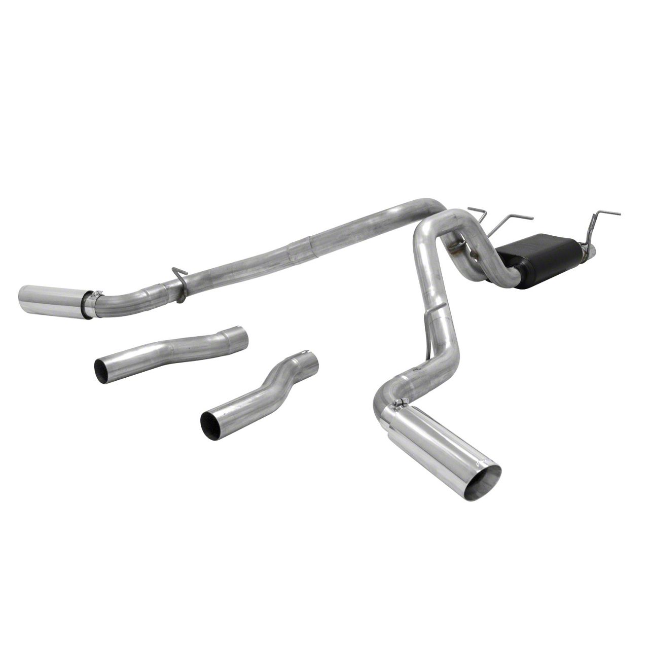 Flowmaster Super Duty Force II Dual Exhaust System - Side/Rear Exit ...
