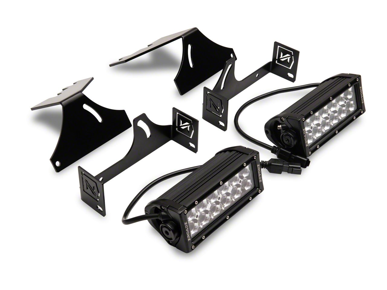 ZRoadz F-250 Super Duty 6-Inch LED Light Bars with Rear Bumper Mounting ...