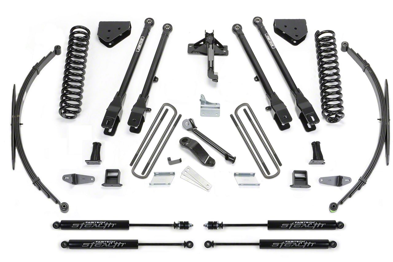Fabtech F-250 Super Duty 8-Inch 4-Link Suspension Lift Kit with Stealth ...