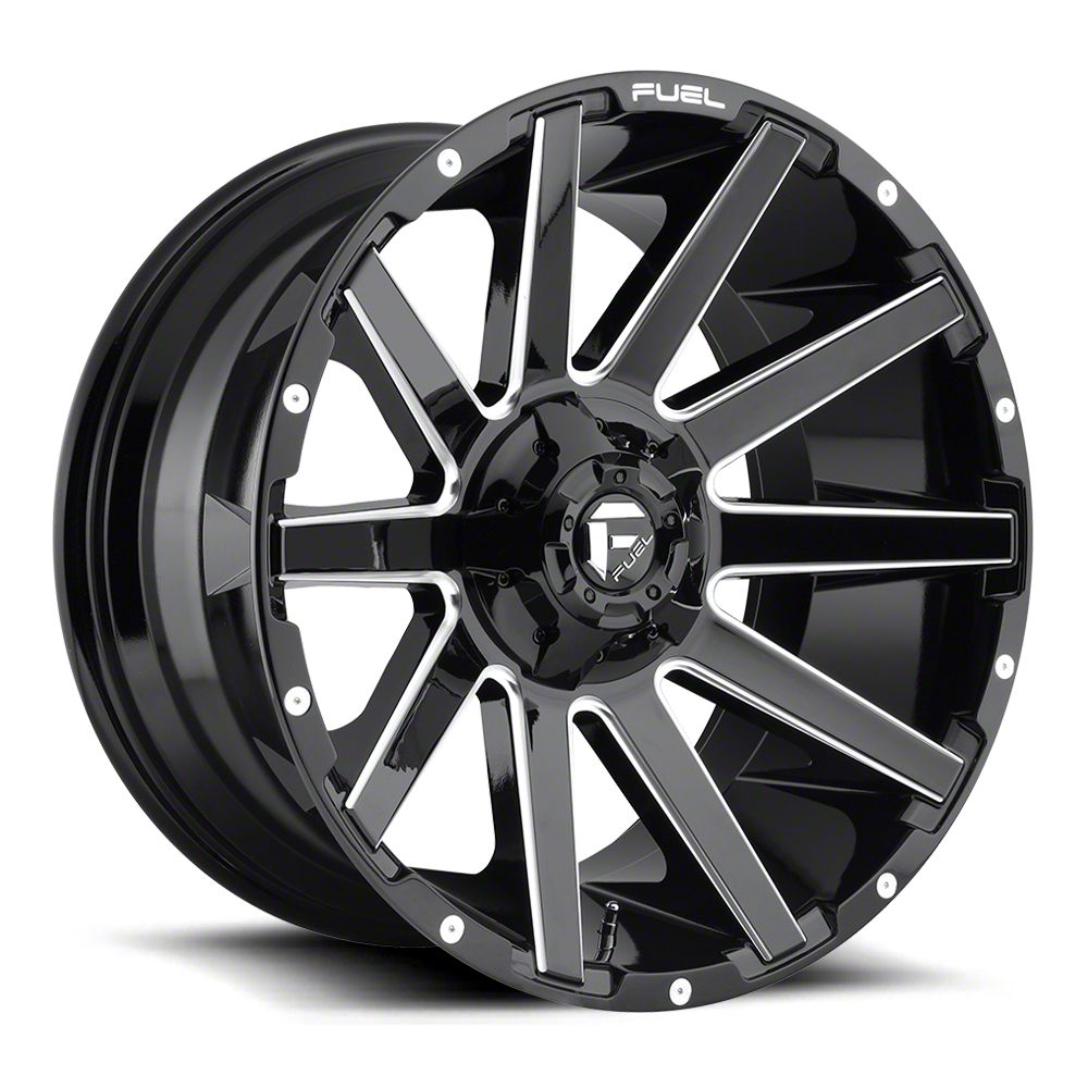 Fuel Wheels F-150 Contra Gloss Black Milled 6-Lug Wheel - 20x9; 2mm ...