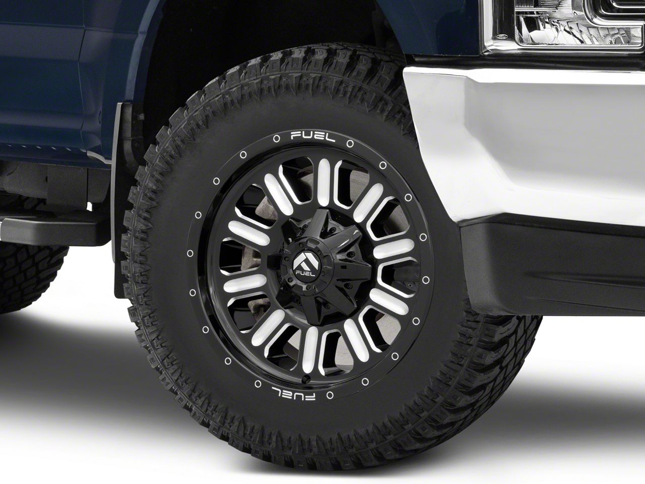 Fuel Wheels Super Duty Hardline Gloss Black Milled 8-Lug Wheel - 20x10 ...