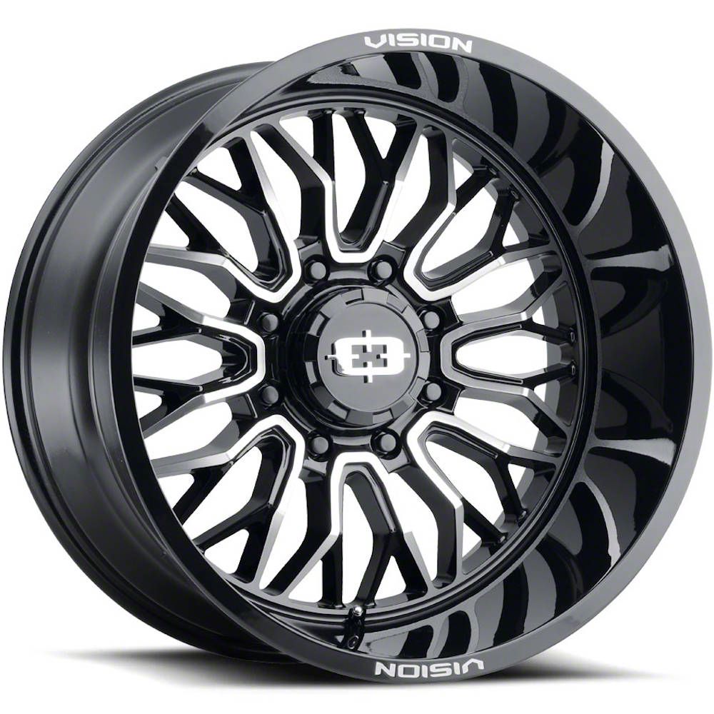 Vision Off-Road F-250 Super Duty 402 Riot Gloss Black Machined 8-Lug ...