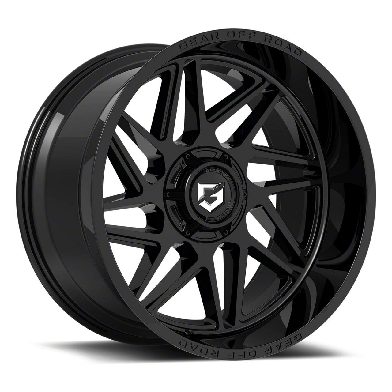 Gear Off-Road F-250 Super Duty Ratio Gloss Black 8-Lug Wheel; 20x12 ...