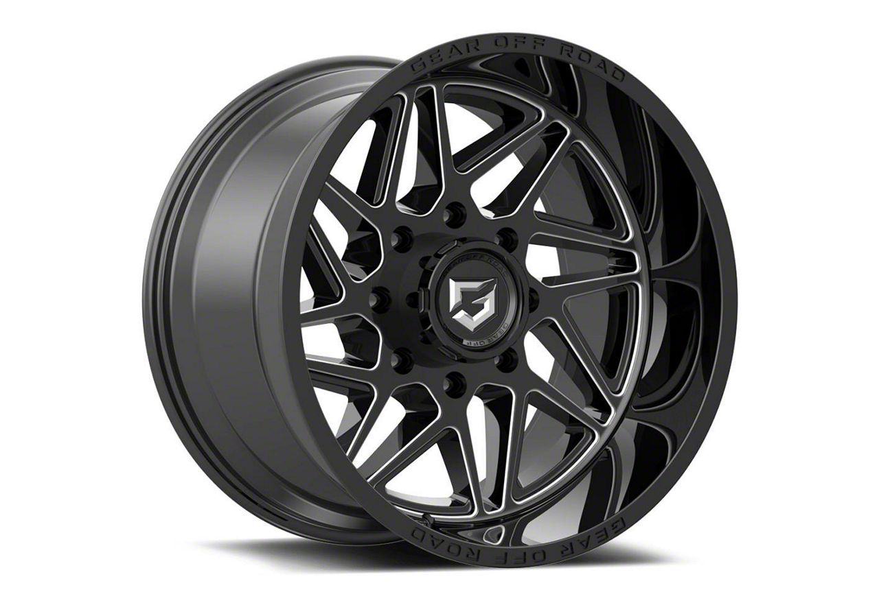 Gear Off-Road F-350 Super Duty Ratio Gloss Black Milled 8-Lug Wheel ...