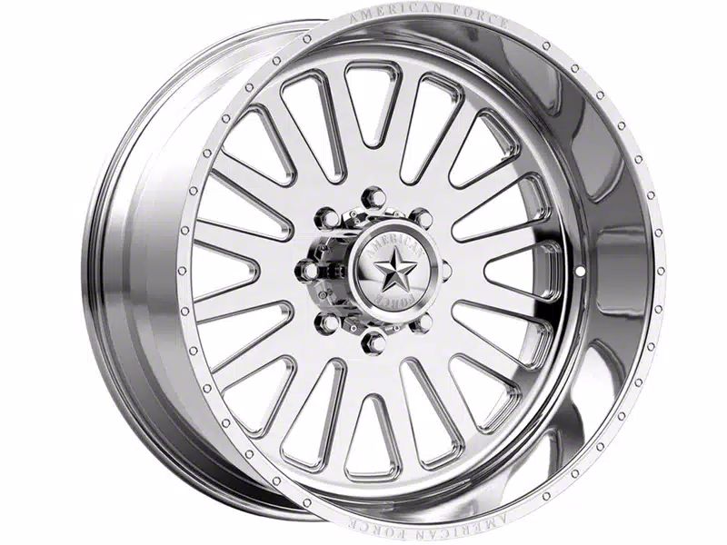 American Force F-250 Super Duty F20 Atom SS Polished 8-Lug Wheel; 22x11 ...