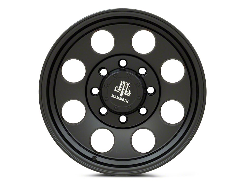 Mammoth 8 Aluminum Matte Black 8-Lug Wheel; 18x9; -6mm Offset (23-24 F ...