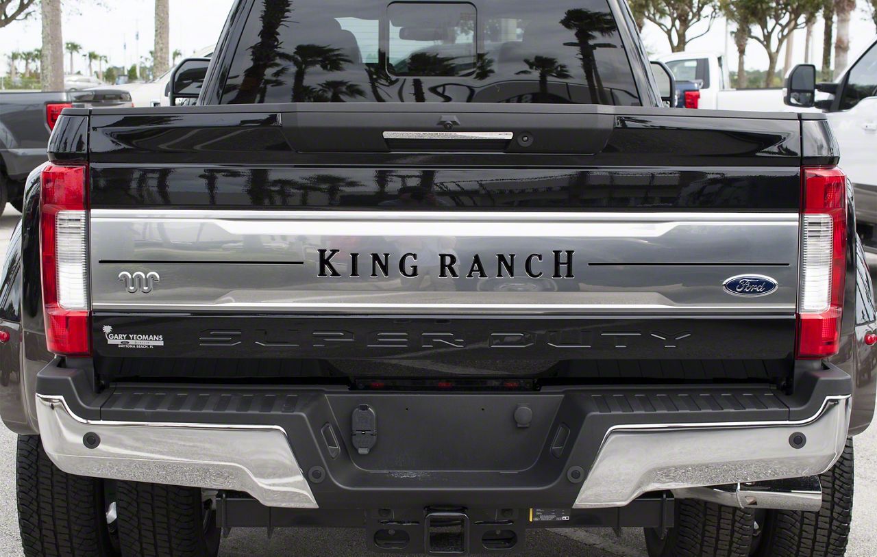 F-250 Super Duty Tailgate Insert Letters; Gloss Black (17-19 F-250 ...