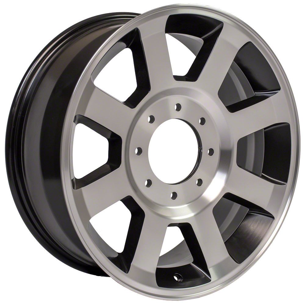 Super Duty OE 8-Spoke Style Satin Black Machined 8-Lug Wheel; 20x8 ...
