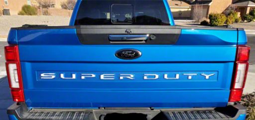 F-250 Super Duty Tailgate Insert Letters; White (20-22 F-250 Super Duty ...