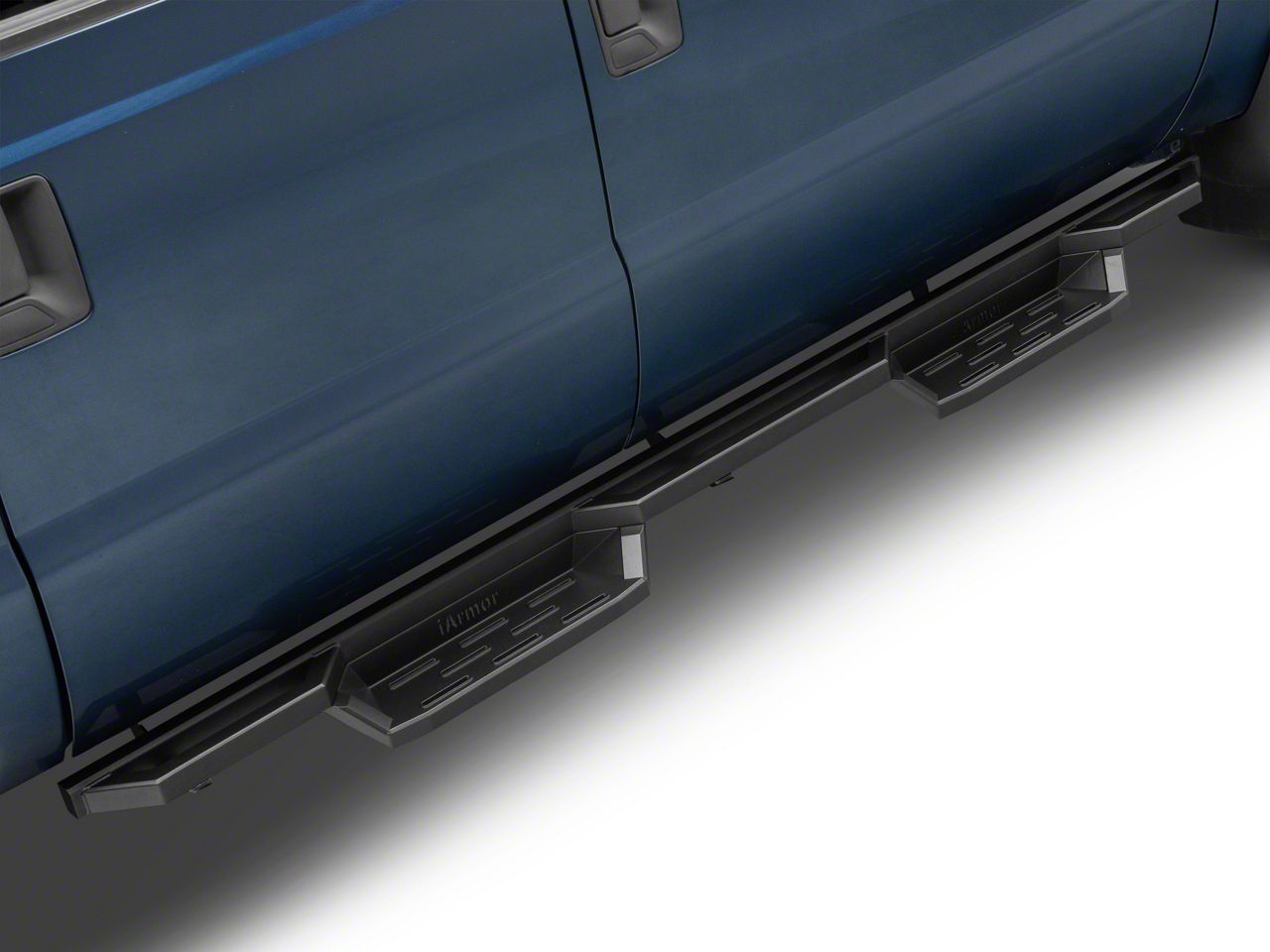 F-250 Super Duty Square Tube Drop Style Nerf Side Step Bars; Matte ...