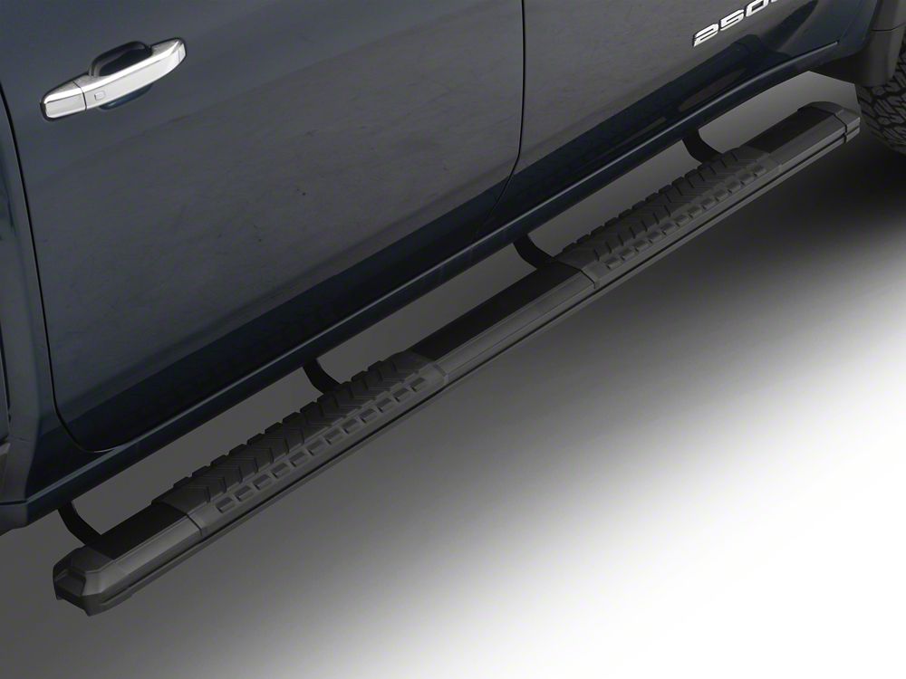 Barricade Saber 5-Inch Aluminum Side Step Bars; Black Cover Plates (20 ...