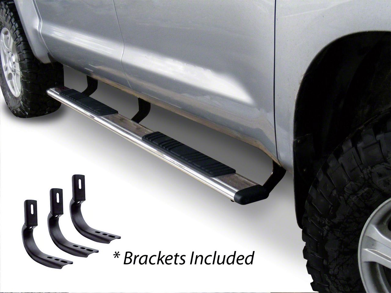 Silverado 2500 5-Inch OE Xtreme Low Profile Side Step Bars; Stainless ...