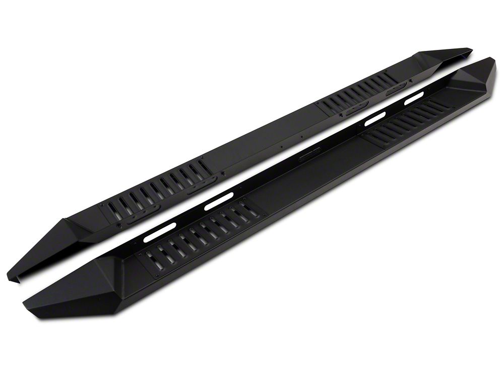 Barricade Steel Running Boards; Black (17-25 F-350 Super Duty SuperCab ...