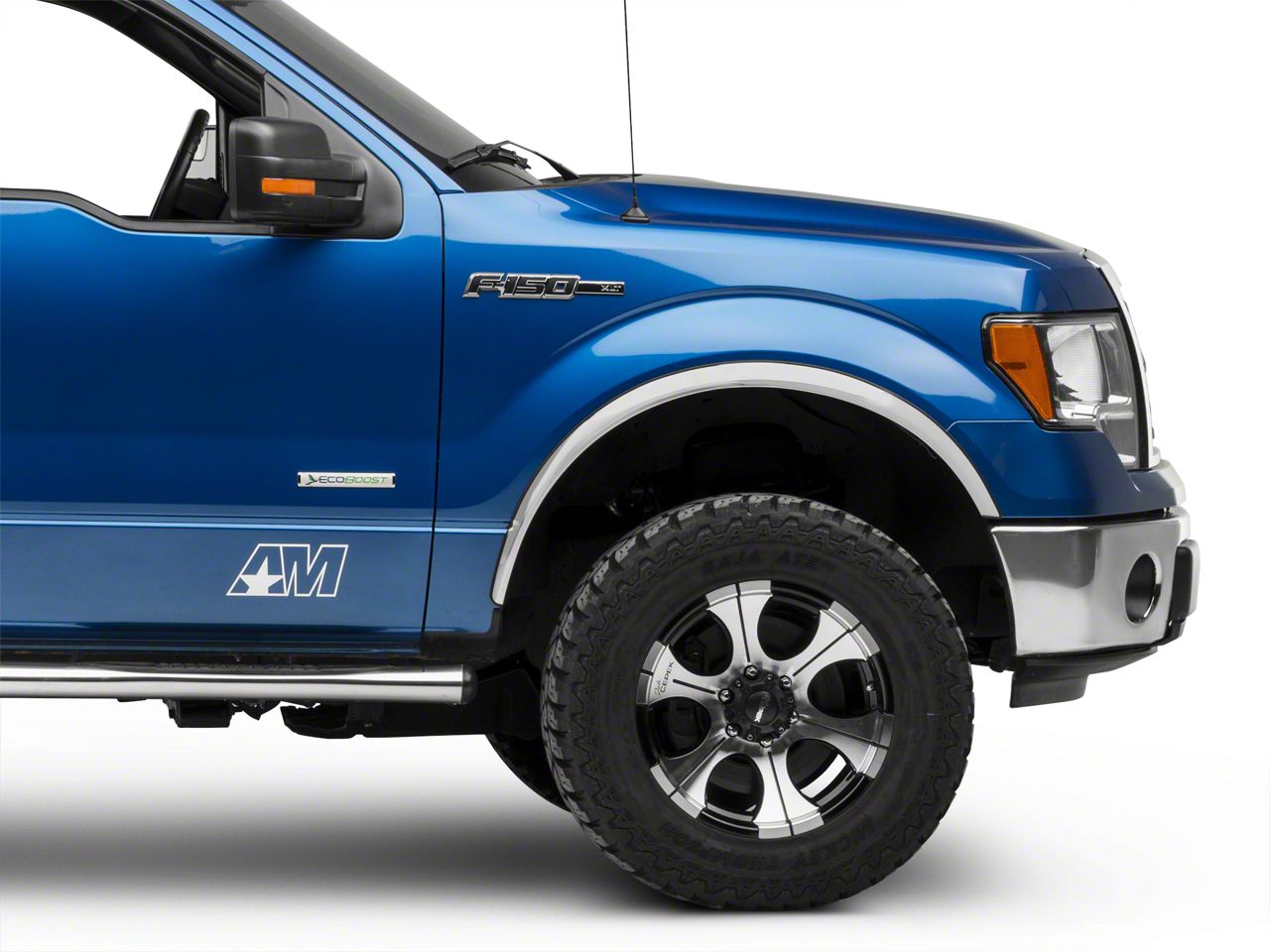 Putco F-150 Stainless Steel Fender Trim; Polished 97219 (04-14 F-150 w ...