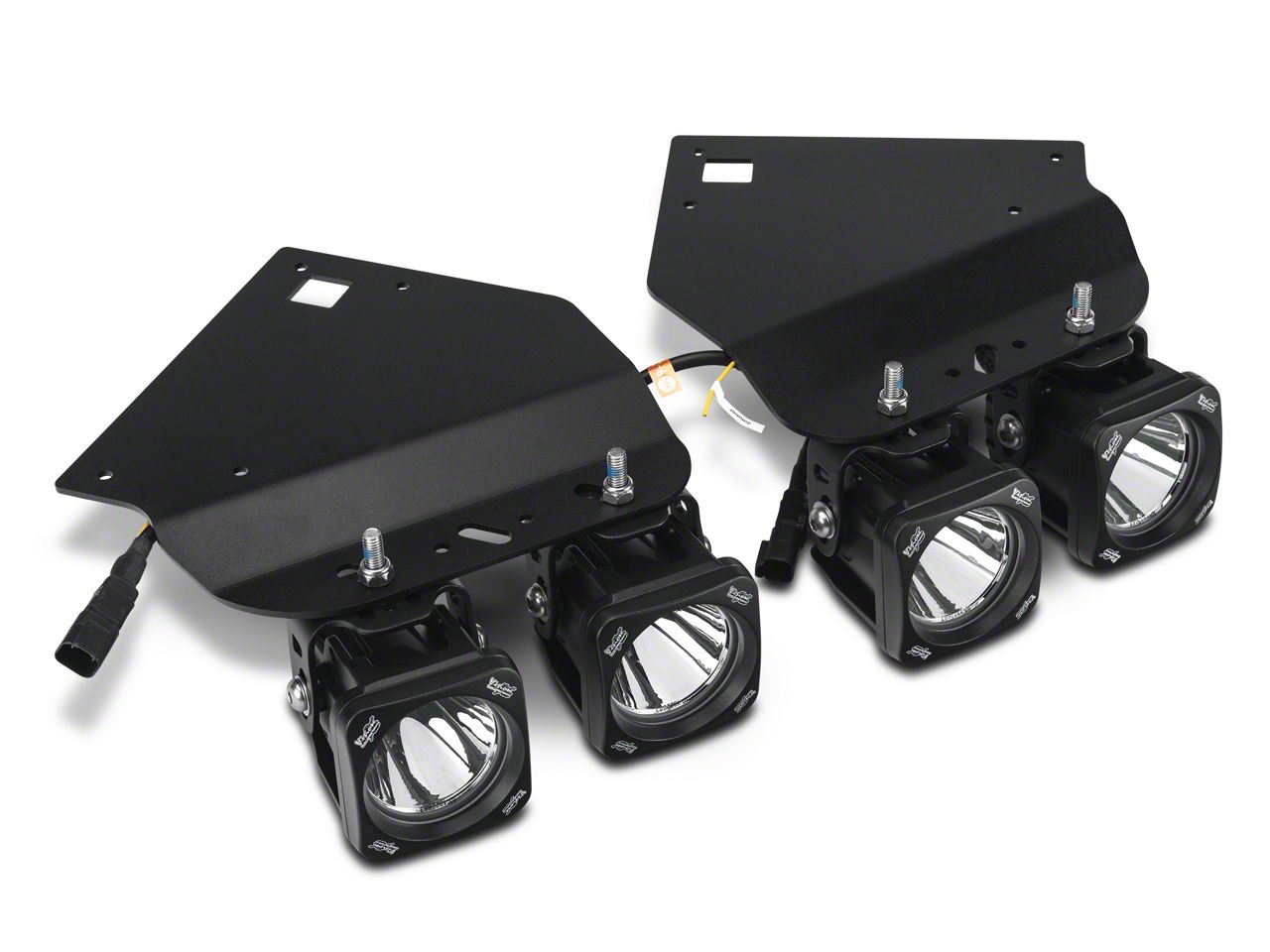 Vision X F-150 Fog Light Mounting Kit w/ 4 in. Square LED Lights XIL ...