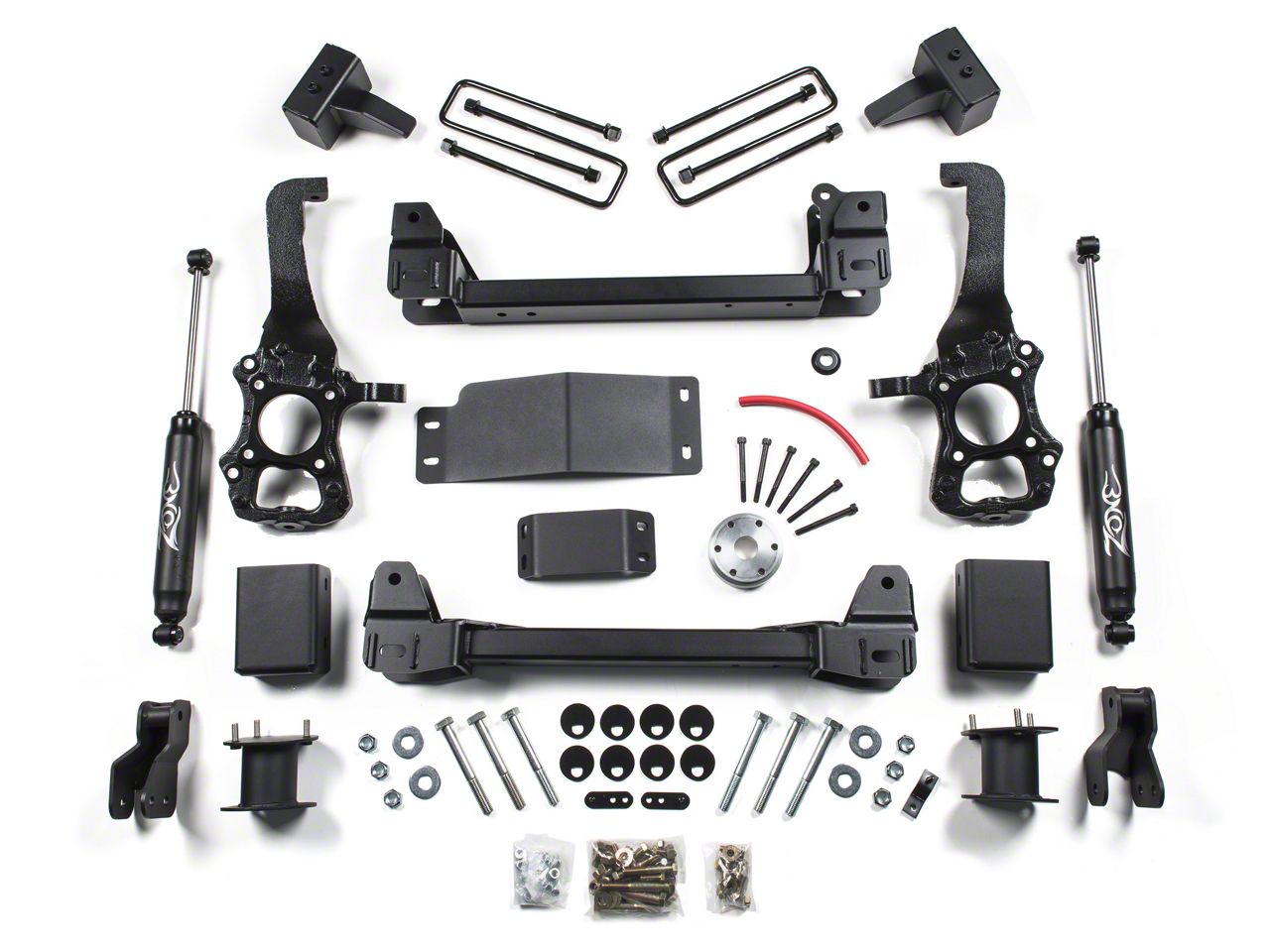 Zone Offroad F-150 4 in. Suspension Lift Kit w/ Shocks T527796 (15-16 ...