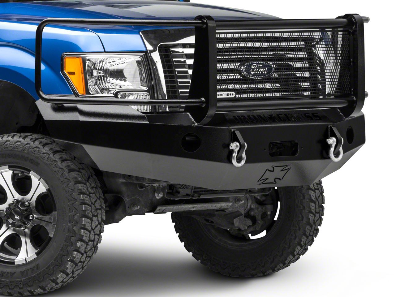 Iron Cross F-150 Heavy Duty Grille Guard Front Bumper; Gloss Black 24 ...