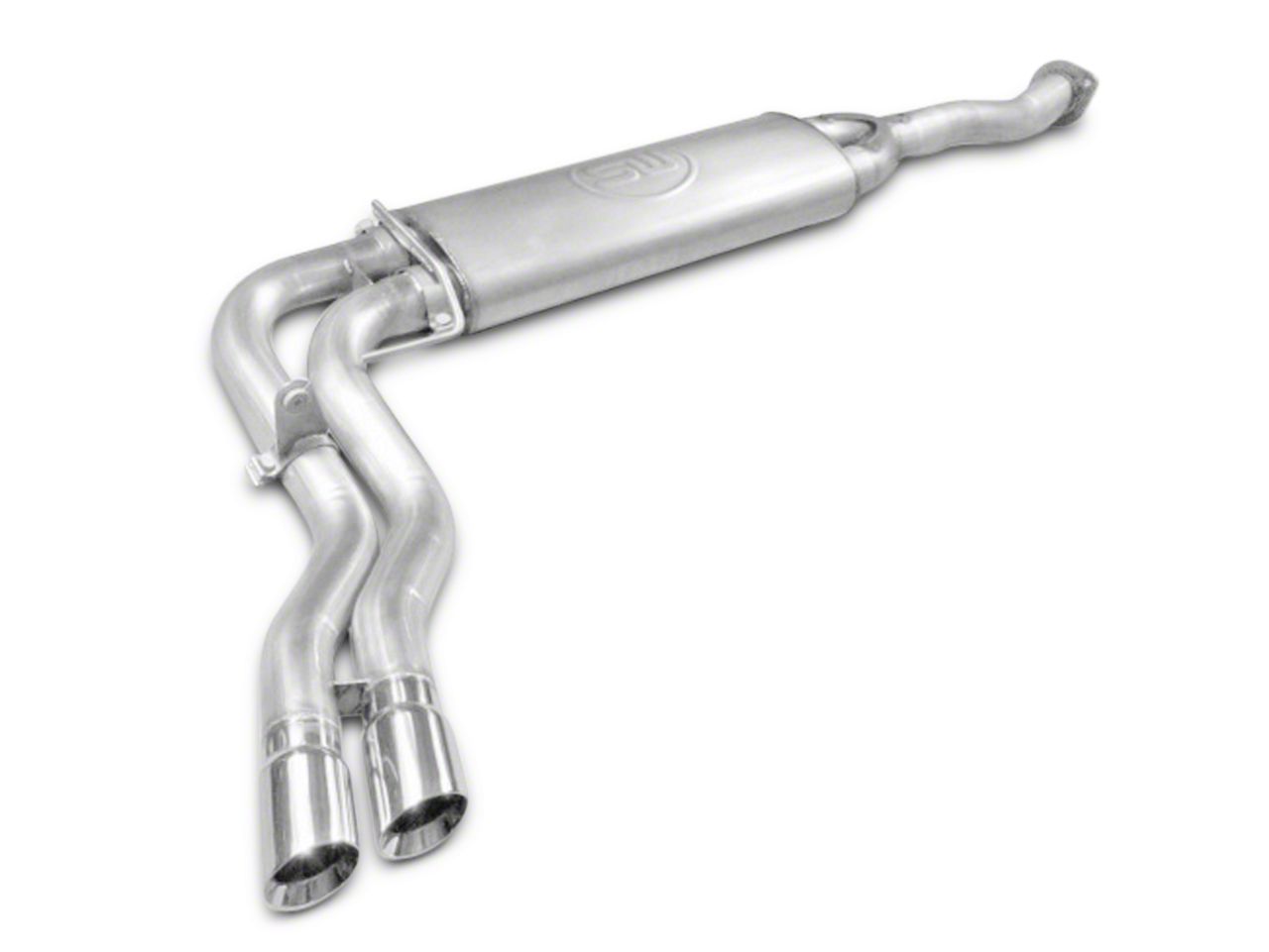 Stainless Works F-150 Dual Exhaust System; Factory Connect; Middle Side ...