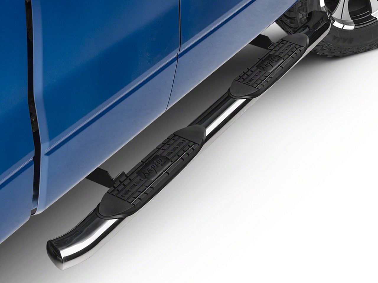 Raptor Series F-150 4 in. OE Style Curved Oval Side Step Bars ...