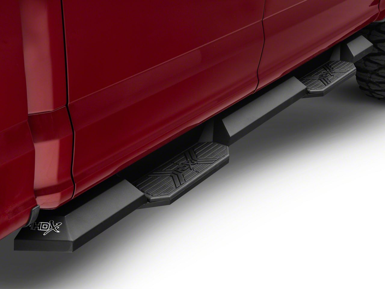 F-150 HDX Xtreme Running Boards; Textured Black (15-22 F-150 SuperCab ...