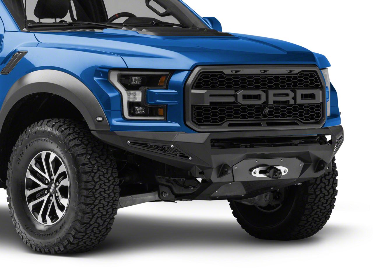 Addictive Desert Designs F-150 Stealth Fighter Winch Front Bumper ...