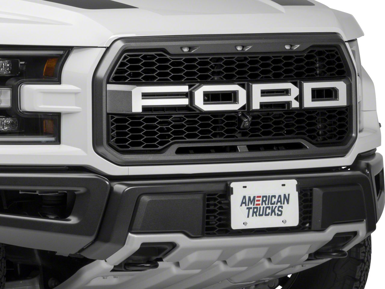F-150 F-O-R-D Grille Letters; Polished (17-20 F-150 Raptor) - Free Shipping