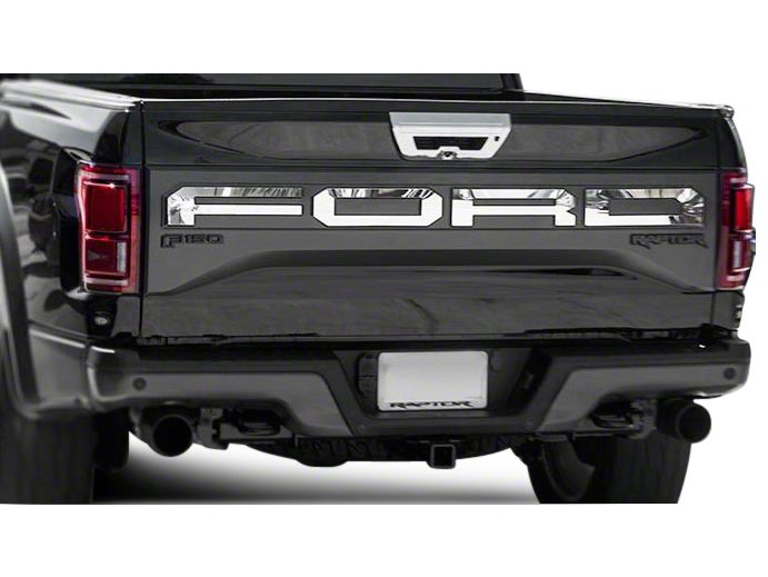 F-150 Polished F-O-R-D Tailgate Letters (17-20 F-150 Raptor w/ Tailgate ...