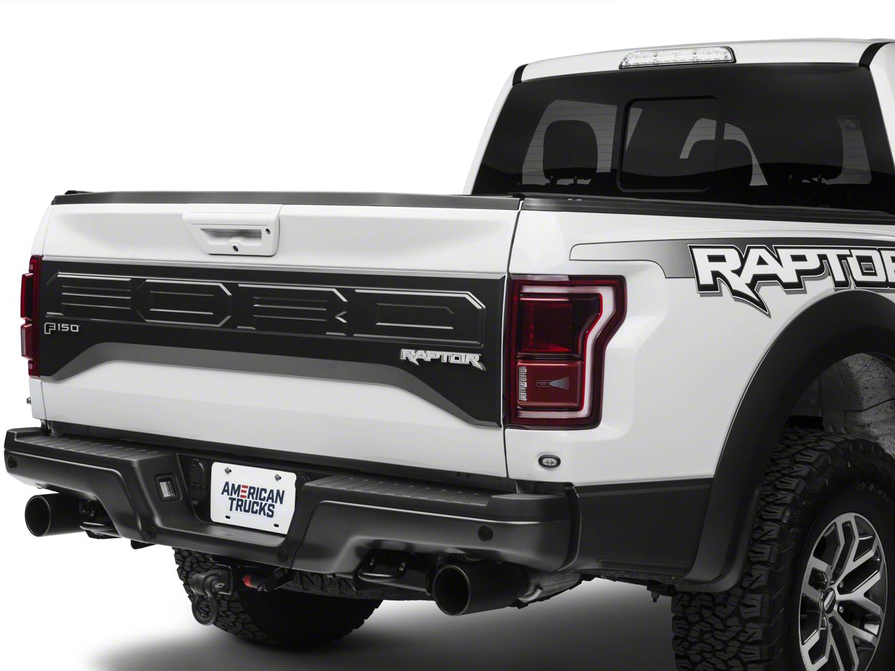 F-150 F-150 and Raptor Tailgate Badges; Polished (17-20 F-150 Raptor)