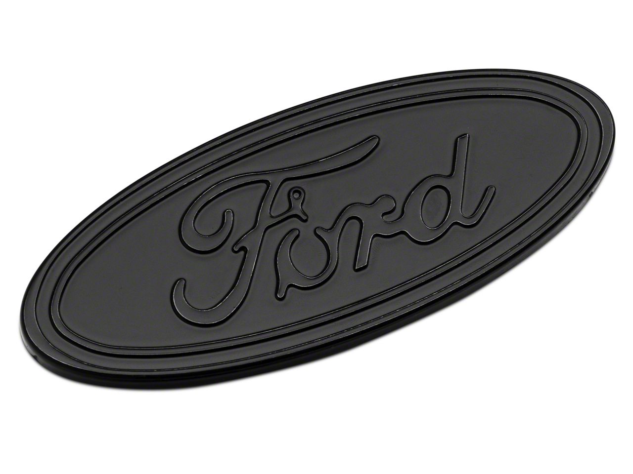 Defenderworx F-150 Ford Oval Tailgate Emblem; Gloss Blackout T534977 ...
