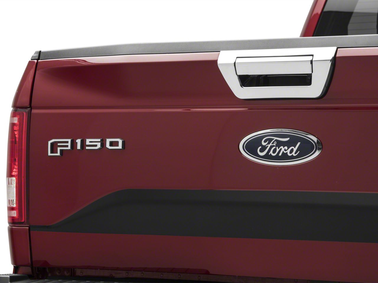 SpeedForm F-150 Chrome Tailgate Handle Cover with Keyhole and Backup ...
