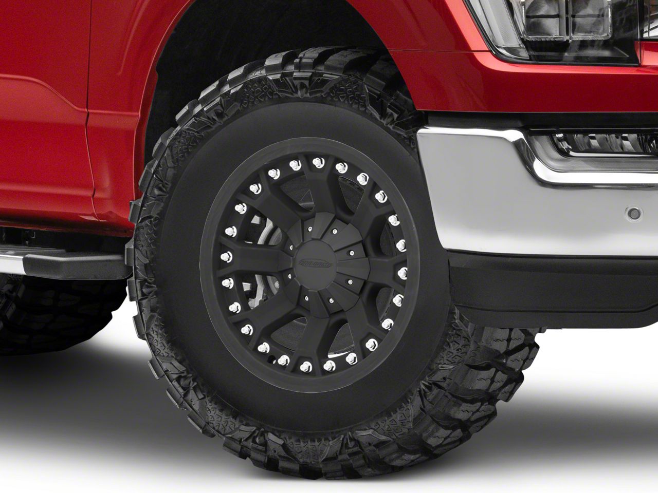 Pro Comp Wheels F-150 33 Series Grid Matte Black 6-Lug Wheel; 17x9 ...
