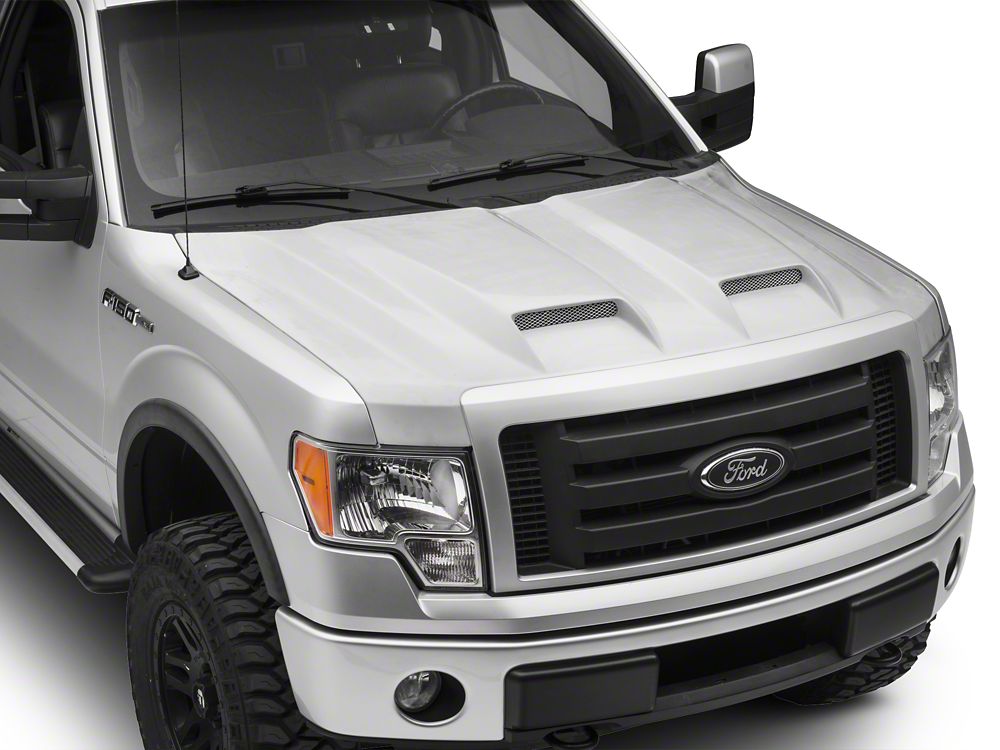 RedRock Dual Inlet Hood Unpainted 09 14 F 150 Excluding Raptor RedRock
