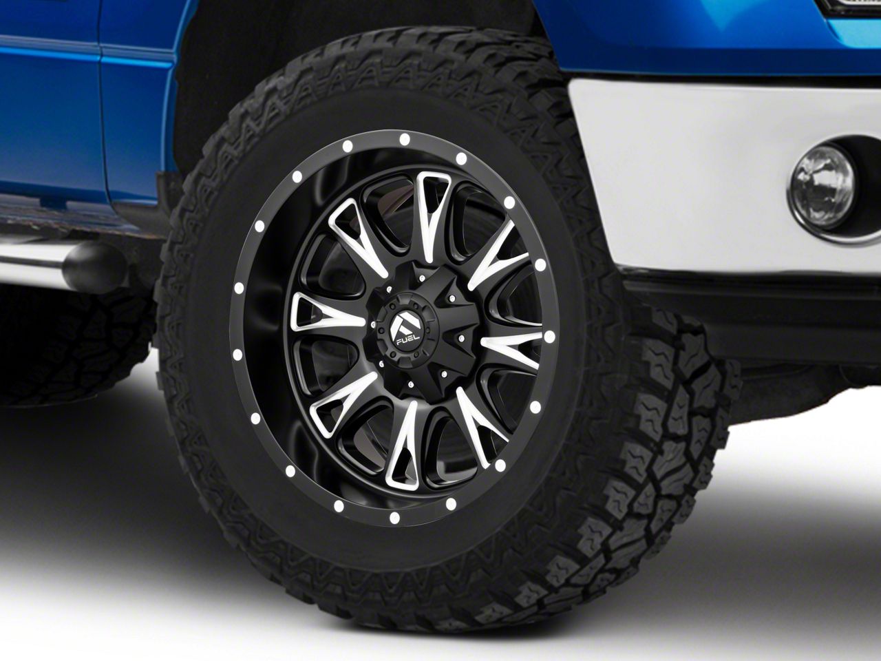 Fuel Wheels F-150 Throttle Black Milled 6-Lug Wheel - 20x10 -12mm ...