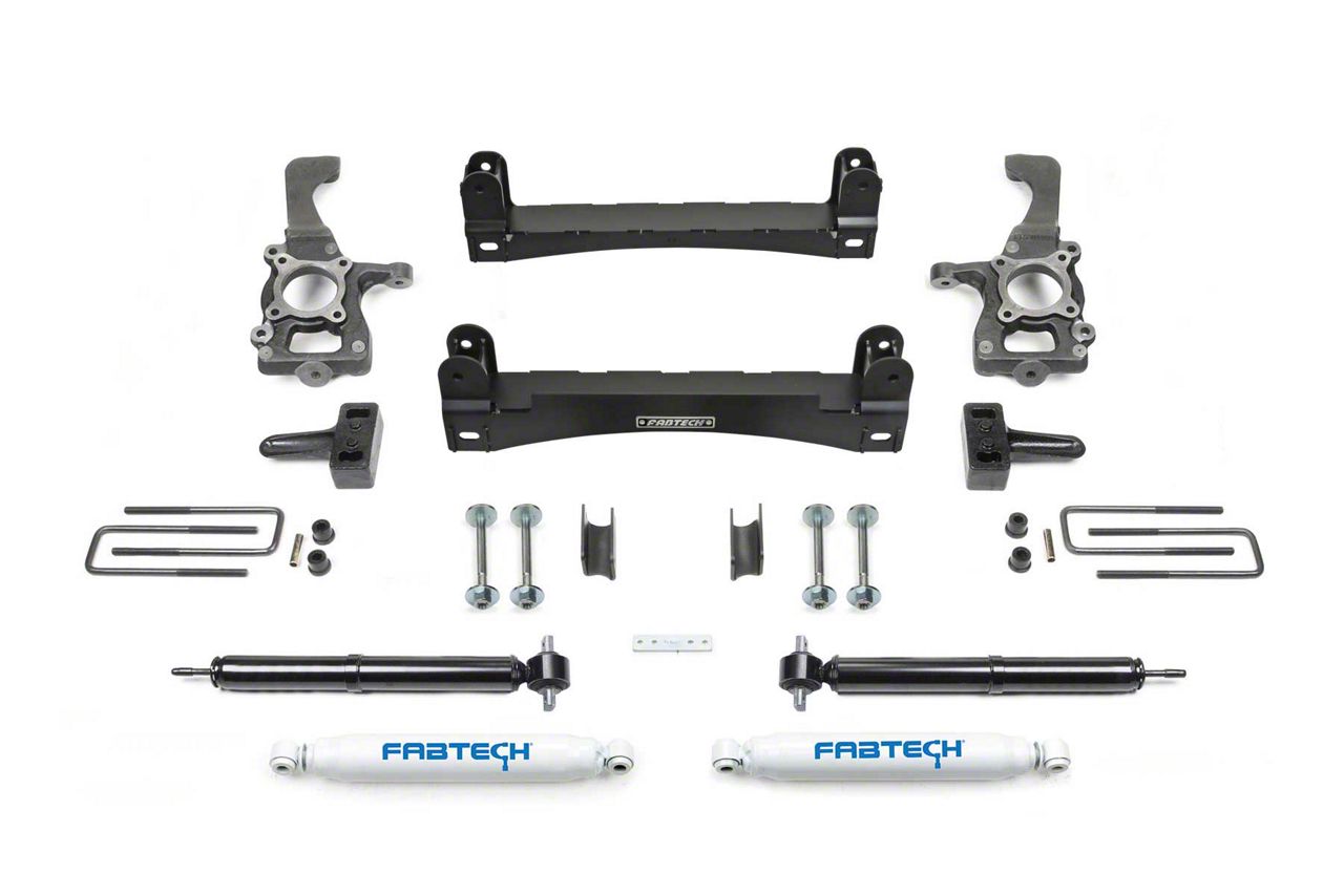 Fabtech F-150 4 in. Basic Lift System w/ Shocks T538860 (15-20 2WD F ...