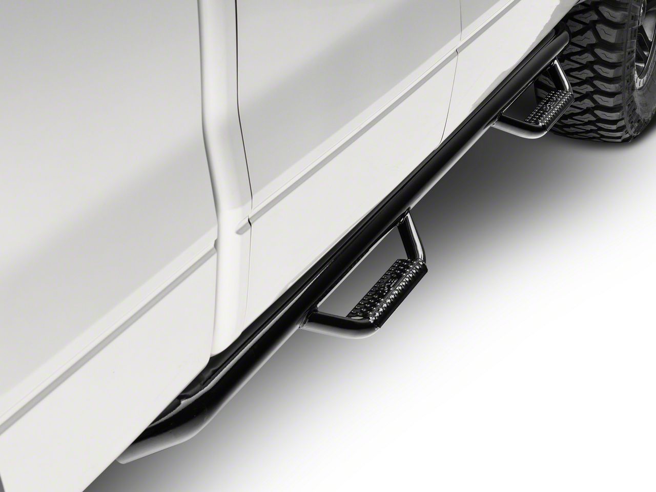 N-Fab F-150 Cab Length Nerf Side Step Bars - Gloss Black F0989CC (09-14 ...