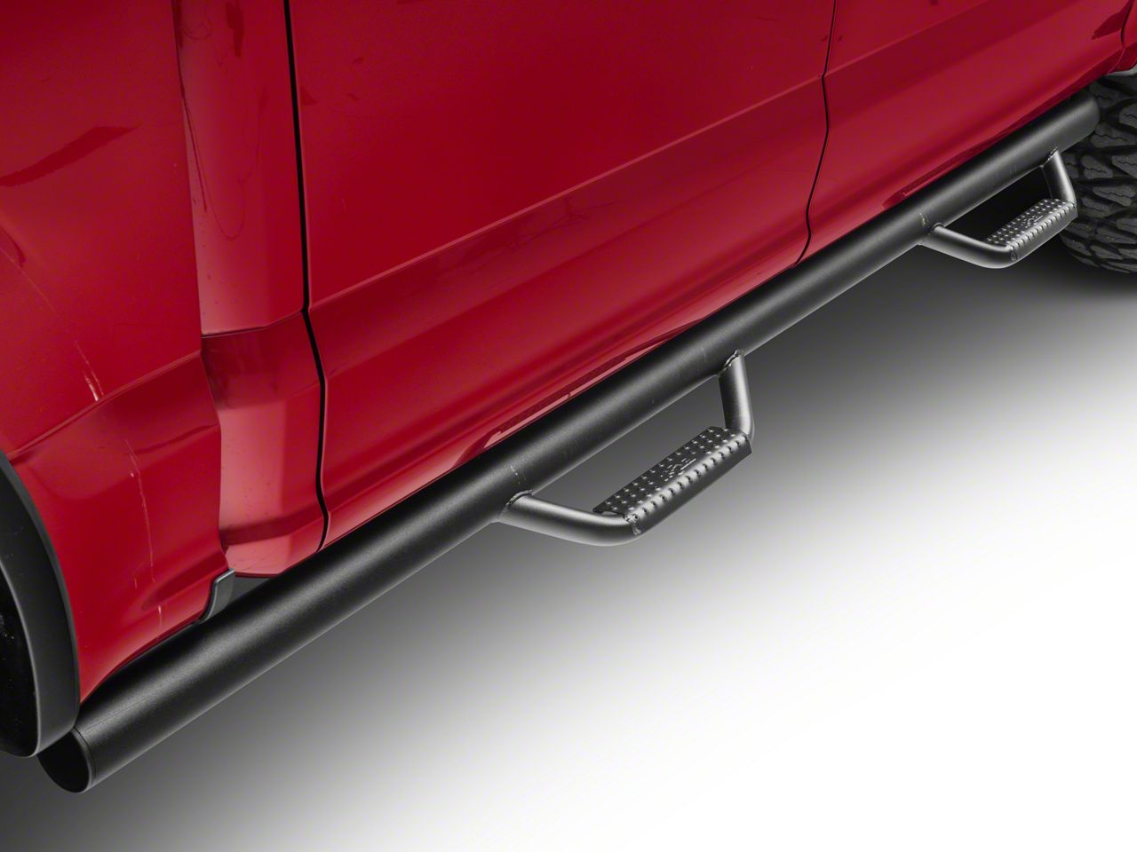 N-Fab F-150 Wheel 2 Wheel Nerf Side Step Bars; Textured Black F1596CC ...