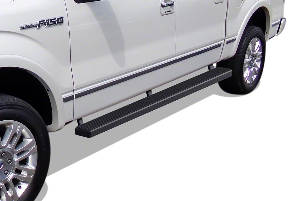 F-150 5-Inch iStep Running Boards; Black (09-14 F-150 SuperCrew)