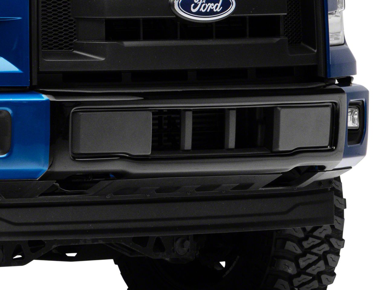 BumperShellz F-150 Front Bumper Center Section Cover - Gloss Black ...