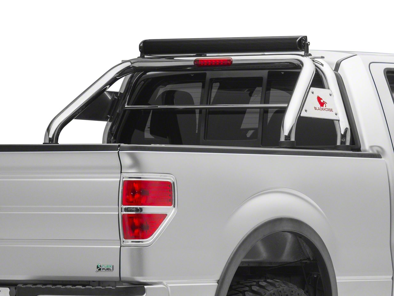 F-150 Classic Roll Bar with 50-Inch LED Light Bar; Stainless Steel (09 ...