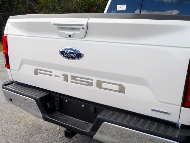 F-150 Tailgate Letter Inserts; Stainless Steel (18-20 F-150 w/o ...