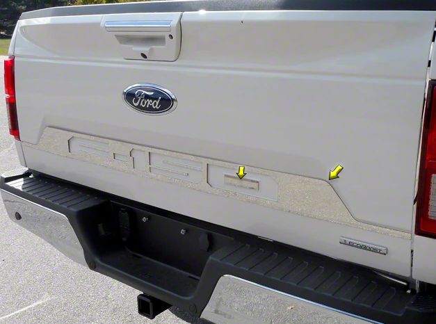 F-150 Tailgate Accent Trim; Stainless Steel (18-20 F-150)