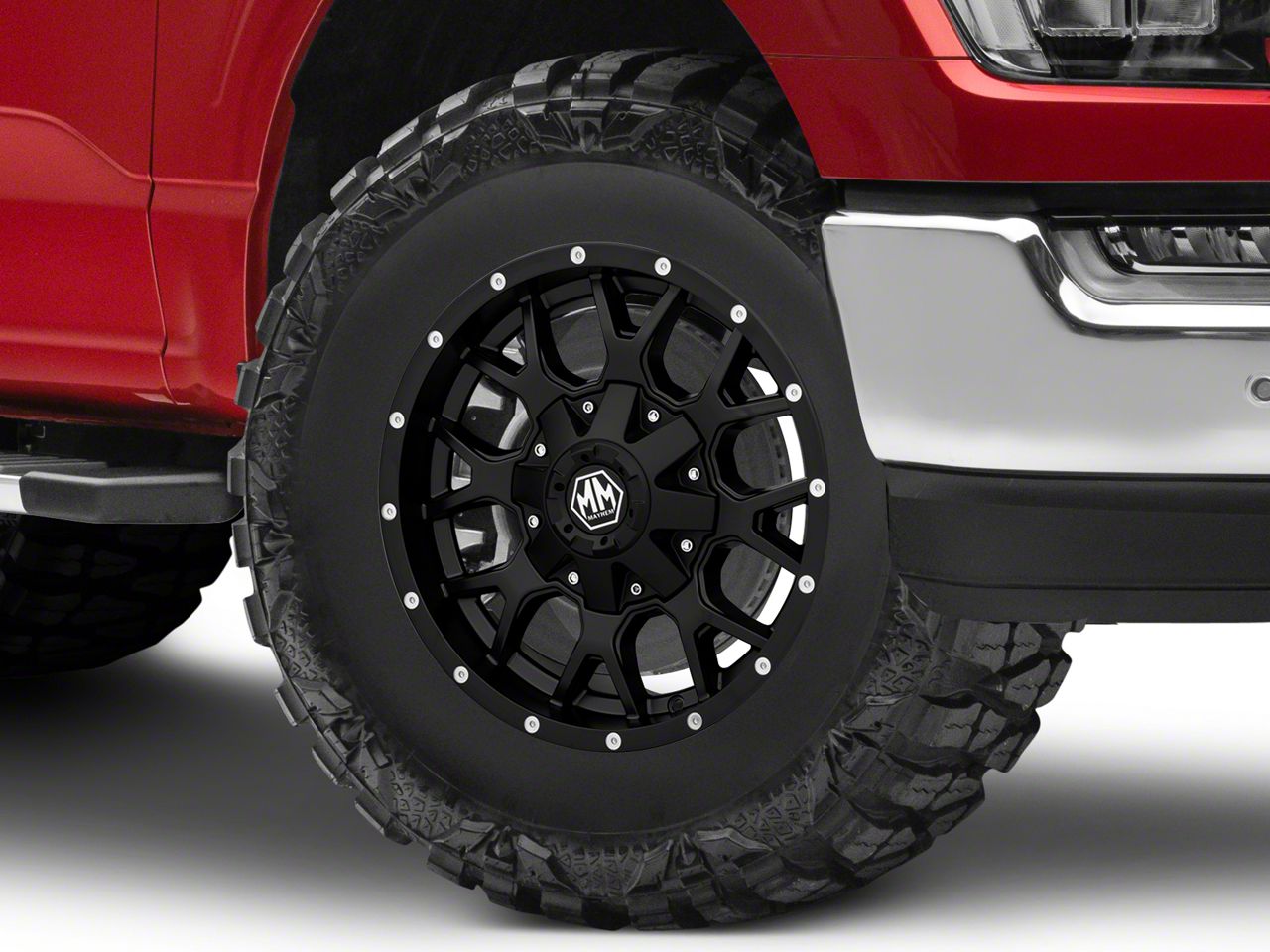 Mayhem Wheels F-150 Warrior Matte Black 6-Lug Wheel; 17x9; 18mm Offset ...