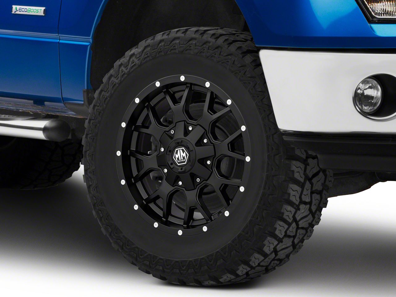 Mayhem Wheels F-150 Warrior Matte Black 6-Lug Wheel; 18x9; 18mm Offset ...